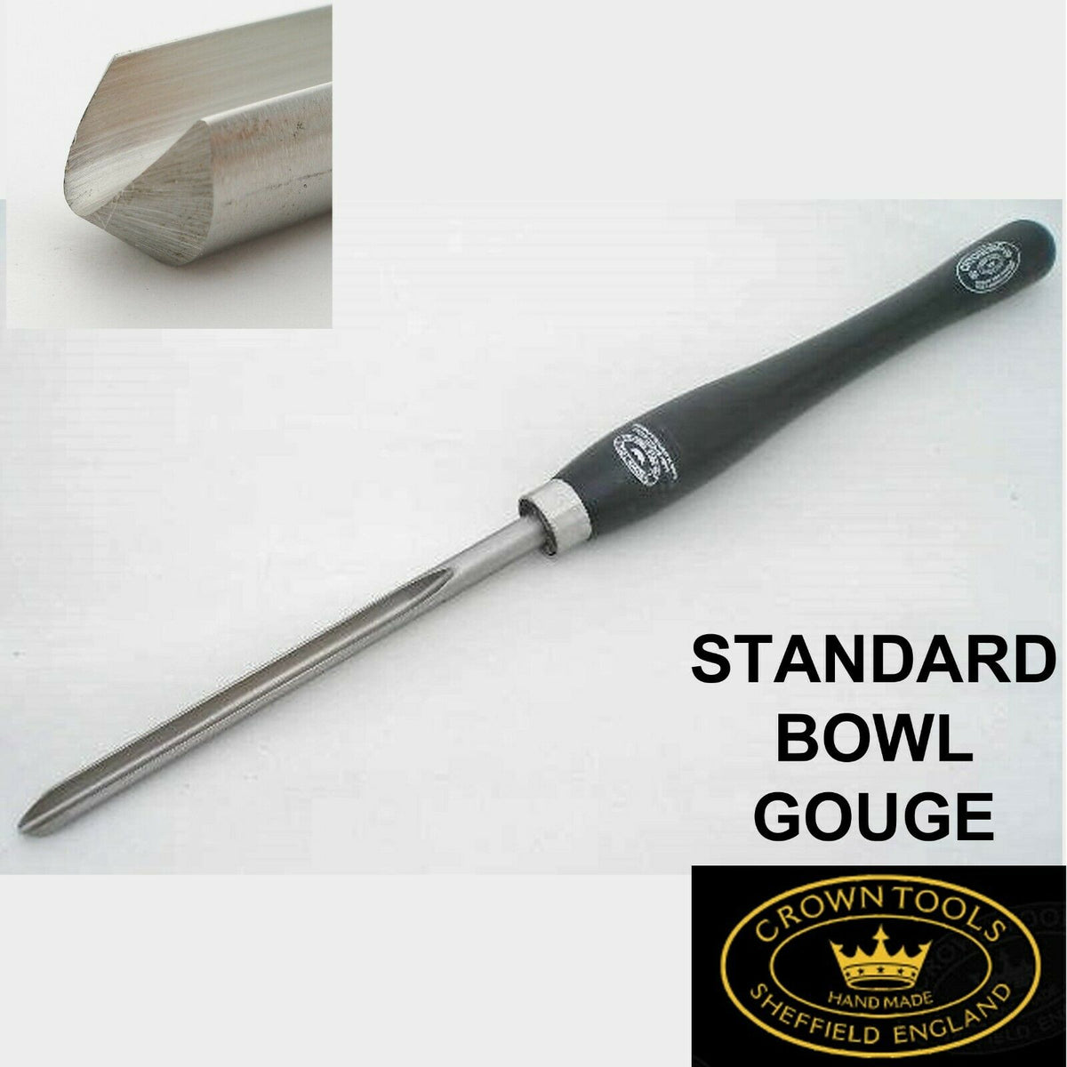 Crown 3/8" 10mm Bowl Gouge Standard Grind Cryogenic Steel – Tulip Woodcrafts Supplies